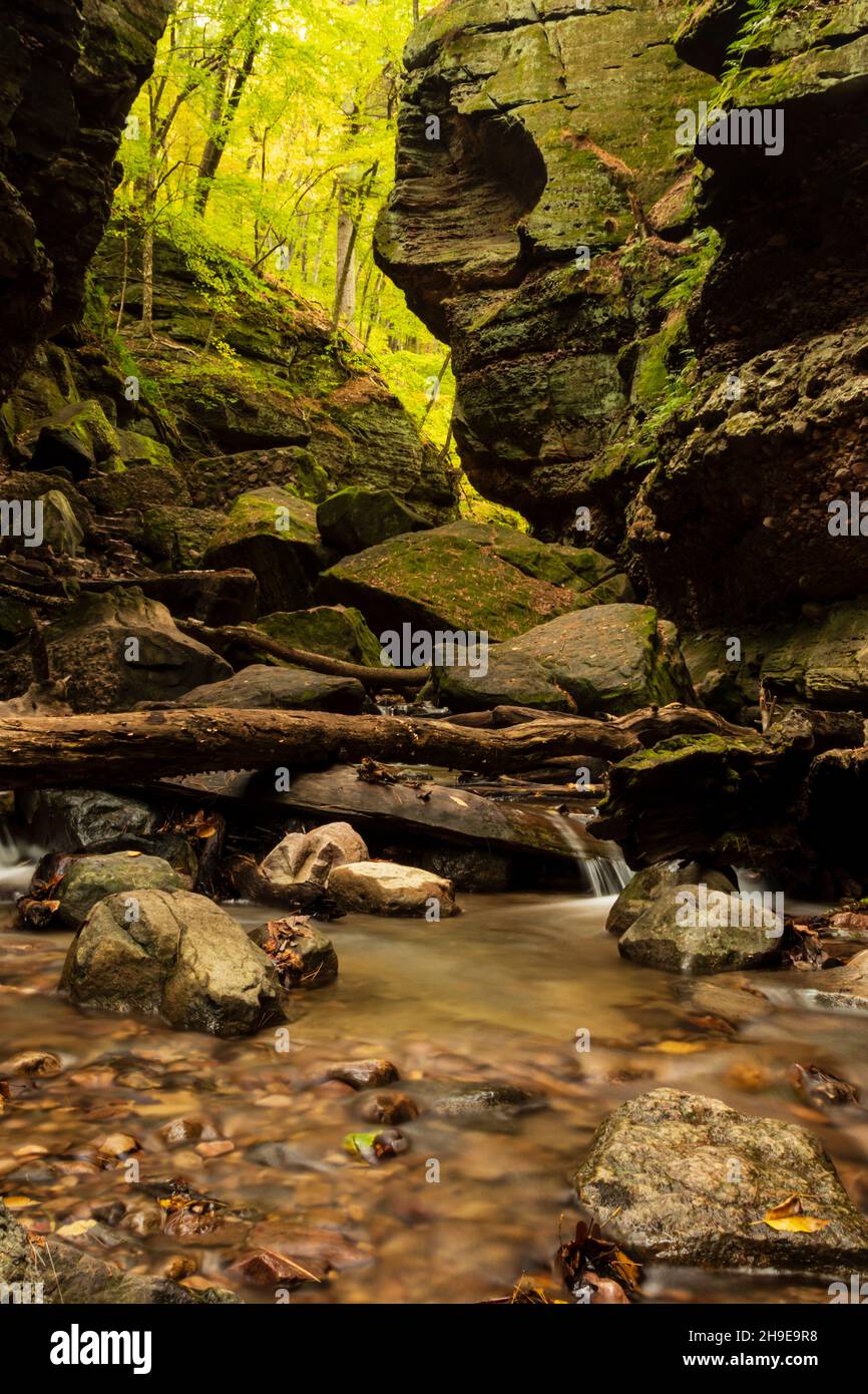 Rock Outcropping at Parfey's Glen Stock Photo - Alamy