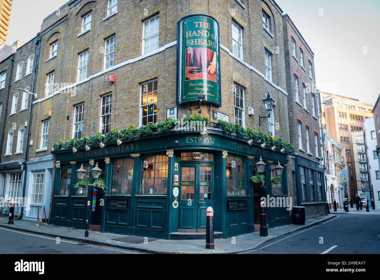 The Hand and Shears pub, an old traditional pub, City of London, London ...