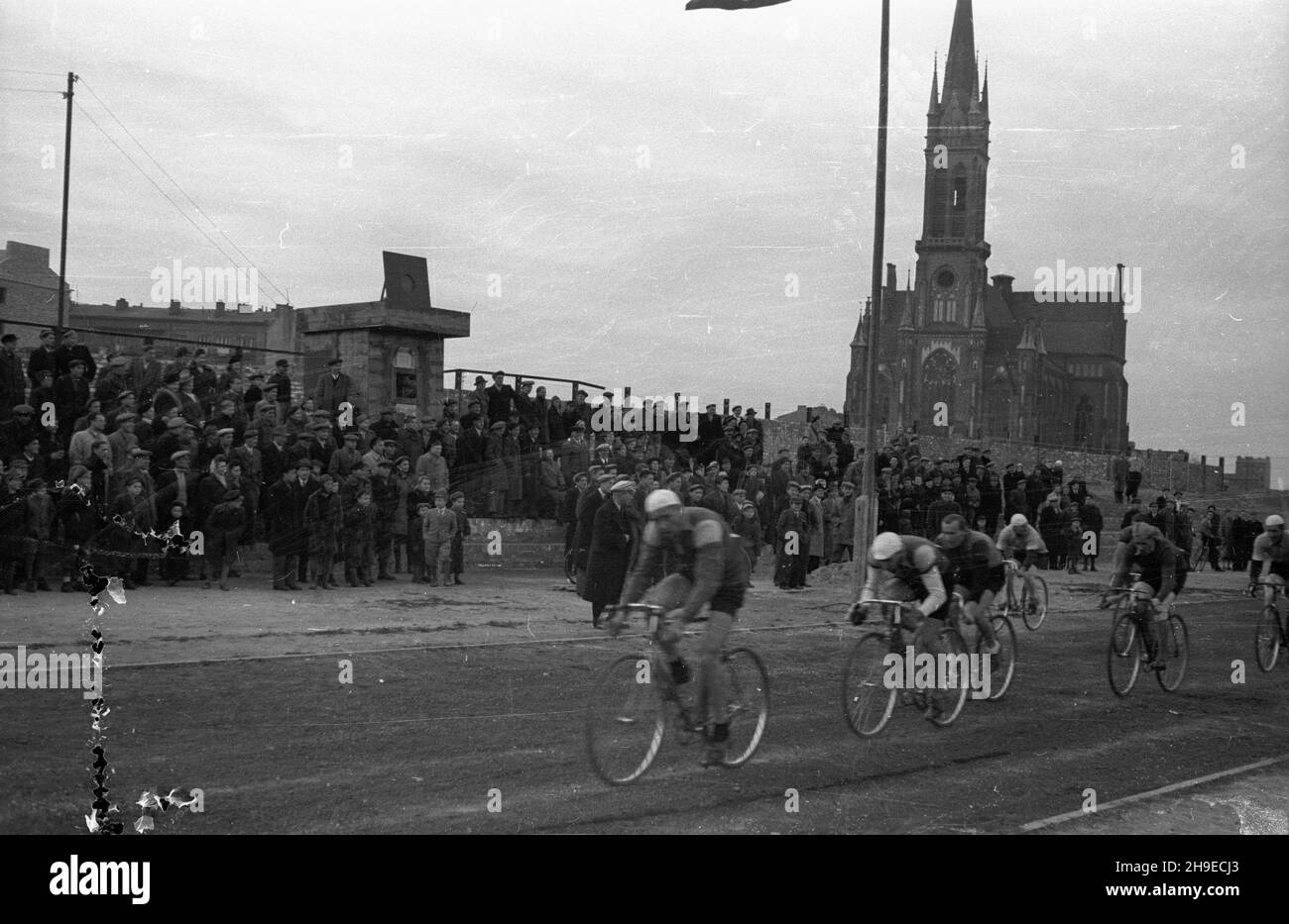 Warszawa, 1947-10-26. Stadion Robotniczego Klubu Sportowego Sarmata ...