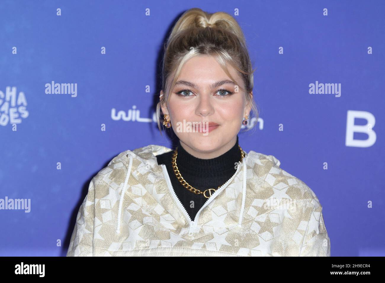 Louane attends Belle Premiere, held at the Grand Rex, in Paris, France ...