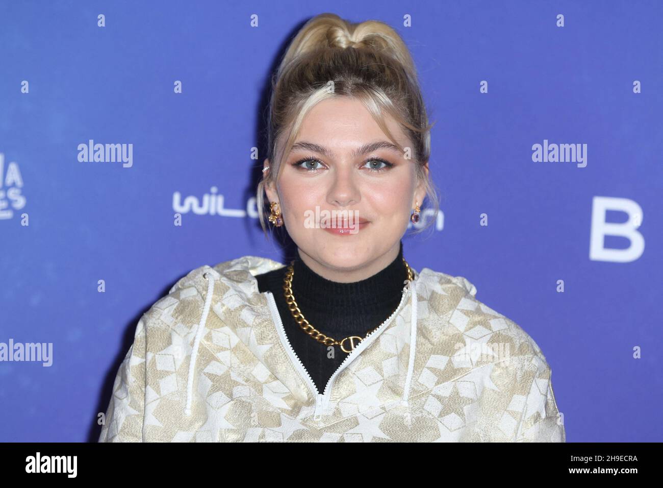 Louane attends Belle Premiere, held at the Grand Rex, in Paris, France ...