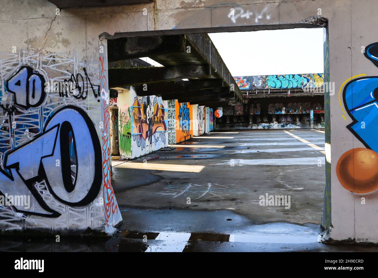 Graffiti in an old factory hi-res stock photography and images - Alamy