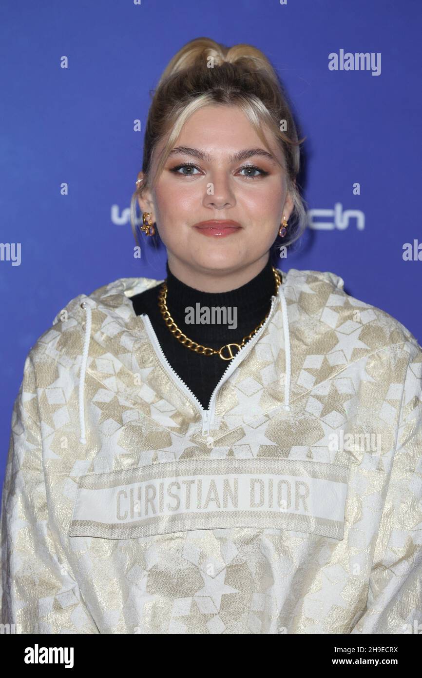 Louane attends Belle Premiere, held at the Grand Rex, in Paris, France ...