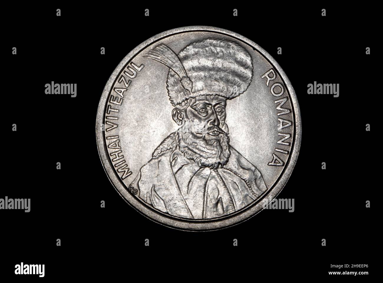 100 Lei Romanian Coin Stock Photo - Alamy