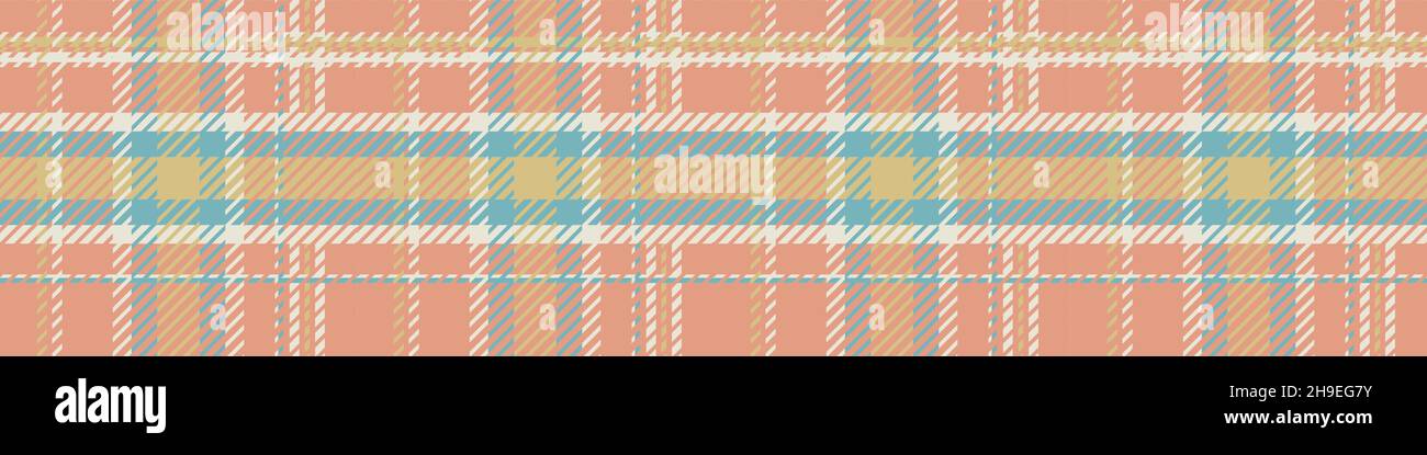 Gender neutral seamless plaid vector border. Gingham baby color checker ...