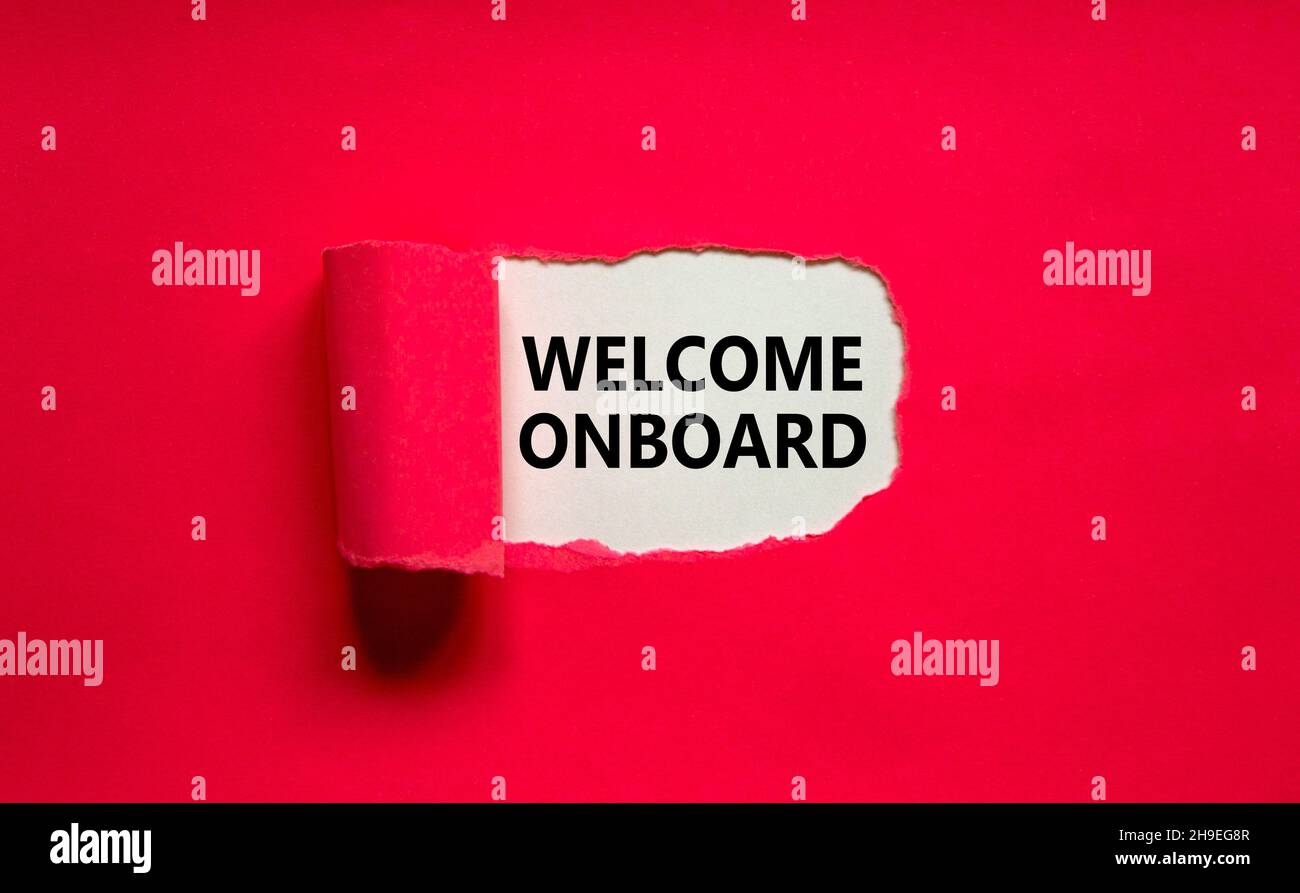 Welcome onboard onboarding symbol. Concept words Welcome onboard ...