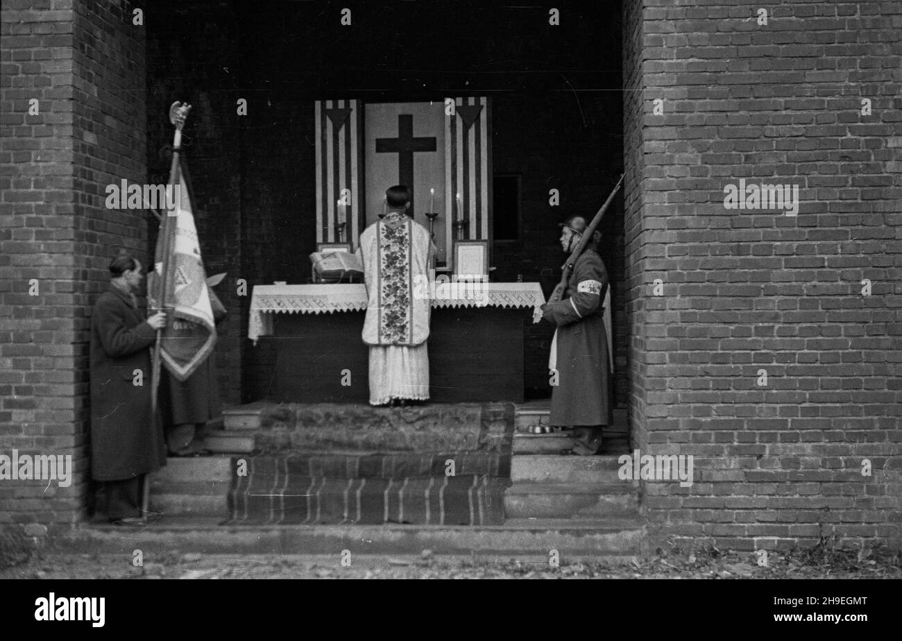 Oœwiêcim, 1947-11-01. By³y niemiecki obóz koncentracyjny Auschwitz ...