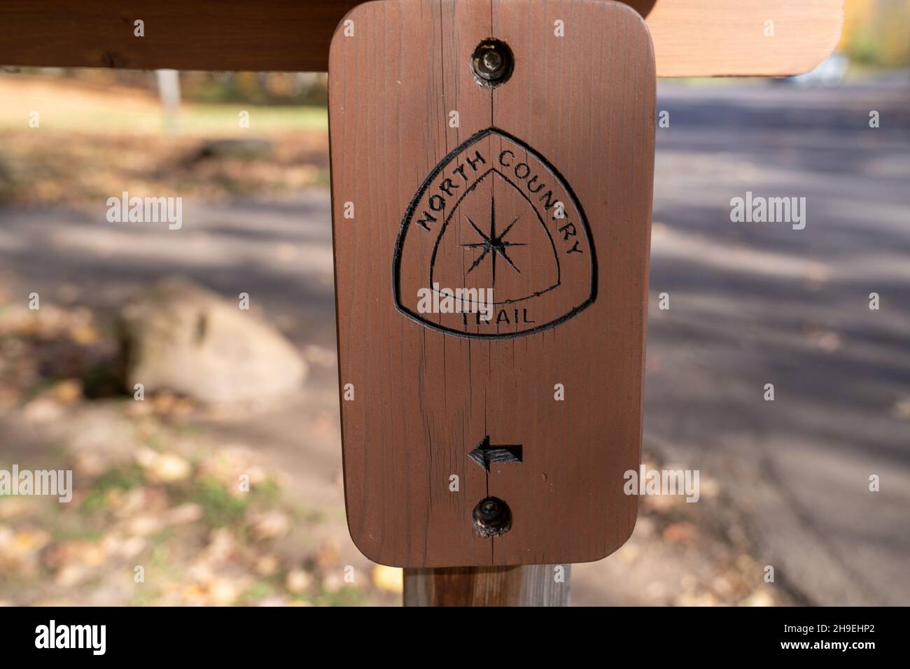 Michigan, USA - October 19, 2021: Sign and logo for the North Country ...