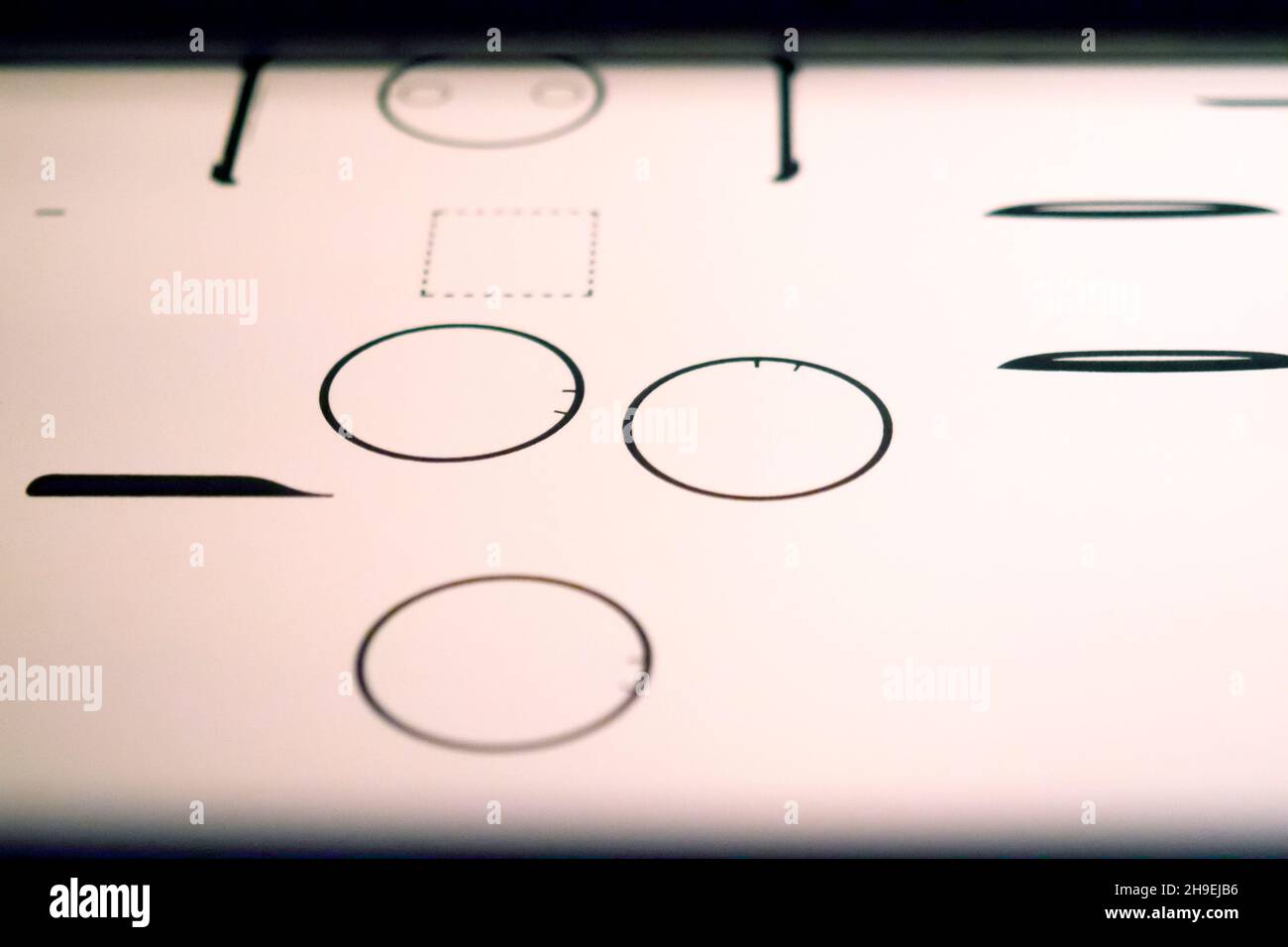 Industrial powder 3D printer printing process close-up. Multi Jet ...