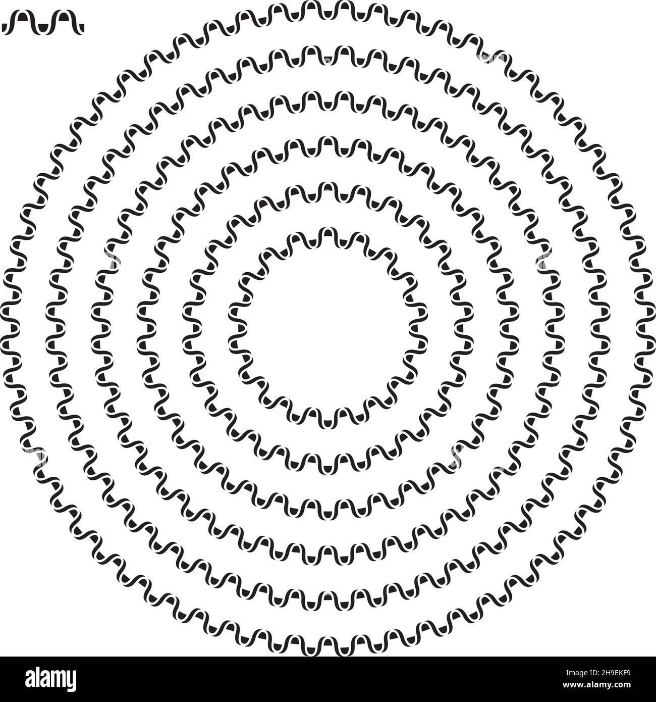 Round circular border frame in a range of sizes Stock Vector Image ...