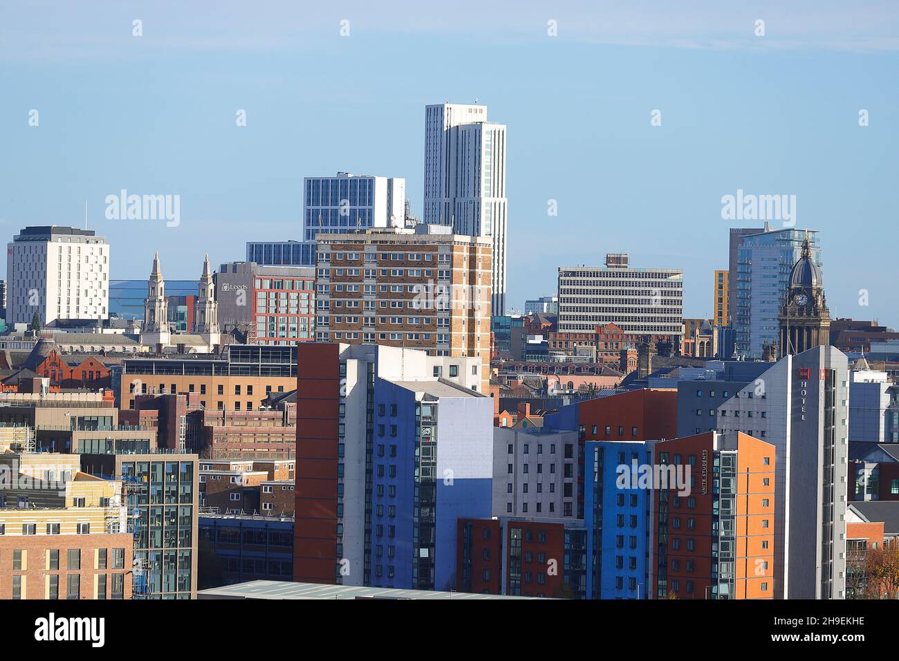The tallest building in Yorkshire is Altus House seen here on Leeds ...