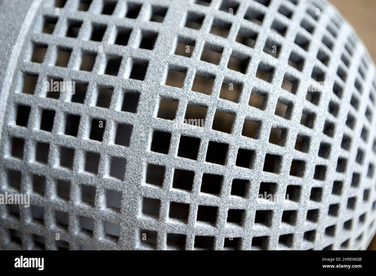 Object printed on industrial powder 3D printer close-up. Multi Jet ...