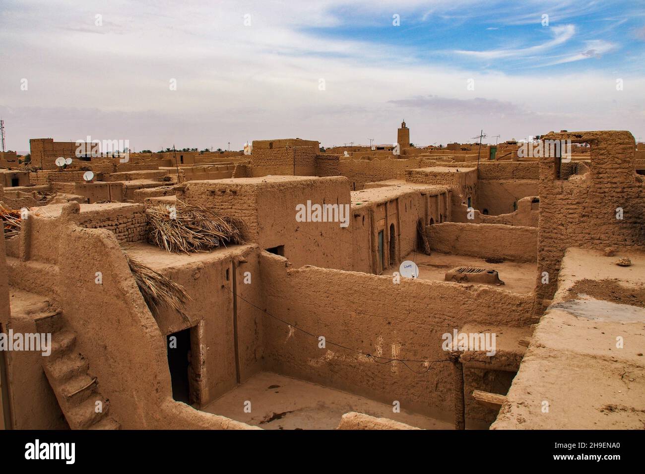 Old Ksar Maadid in the moroccan mountains near Erfoud in Morocco ...