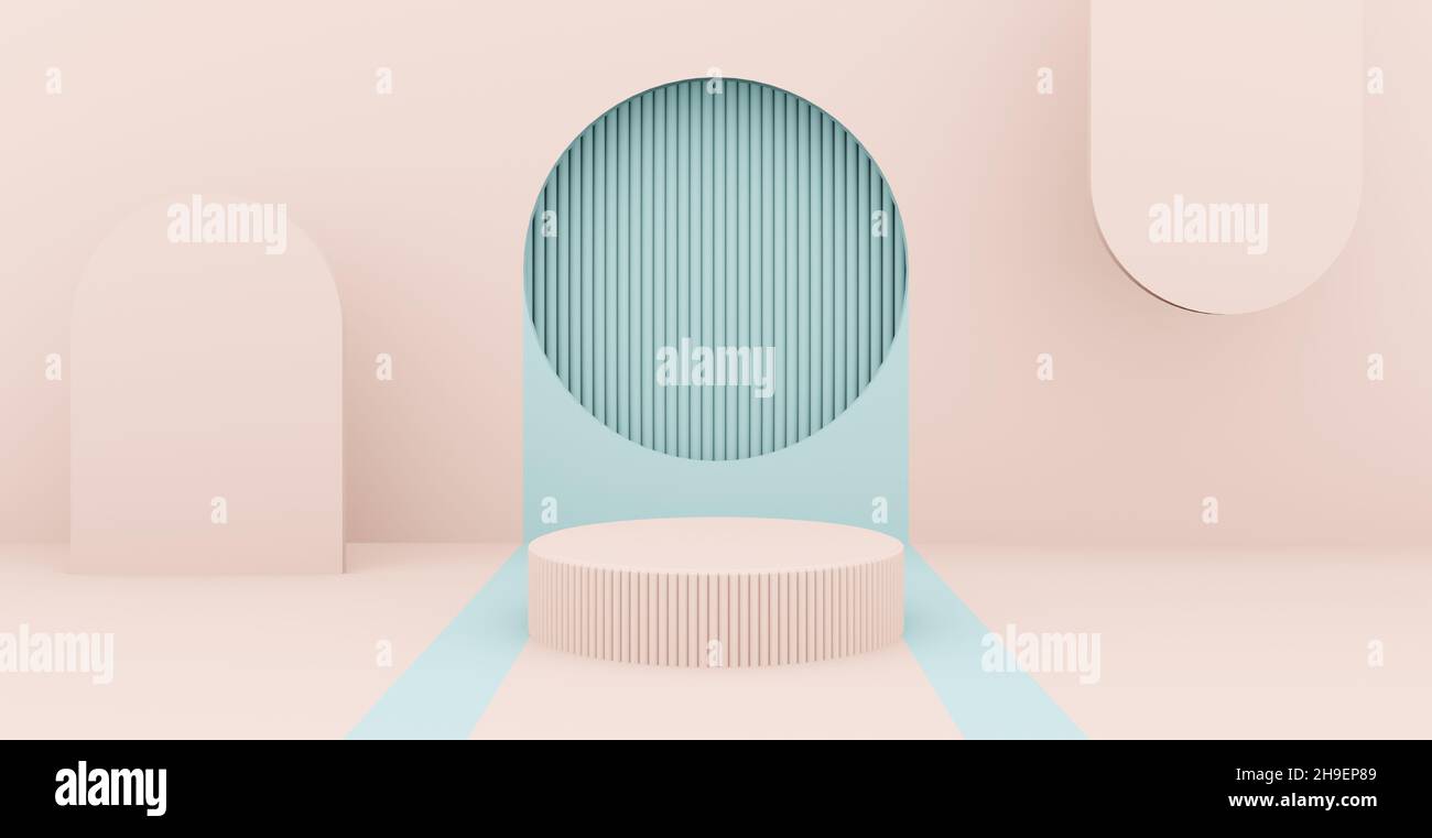 3d rendering background with abstract podium and wall scene background ...