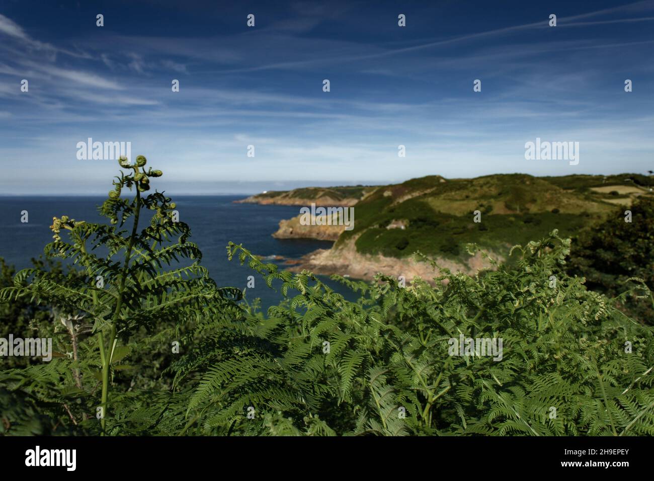 The Channel Islands of Jersey, Guernsey and Sark in summer with sun ...