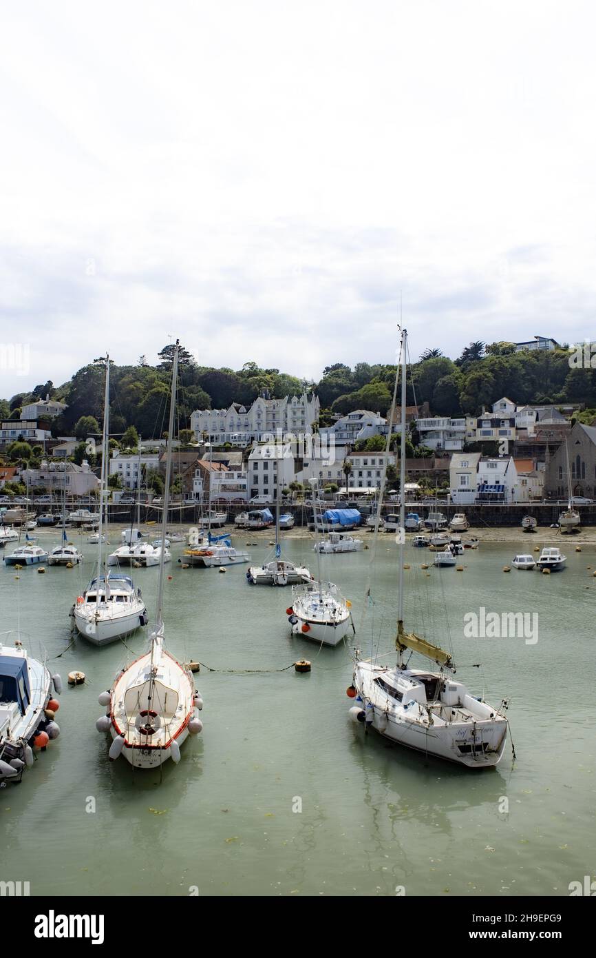 The Channel Islands of Jersey, Guernsey and Sark in summer with sun ...