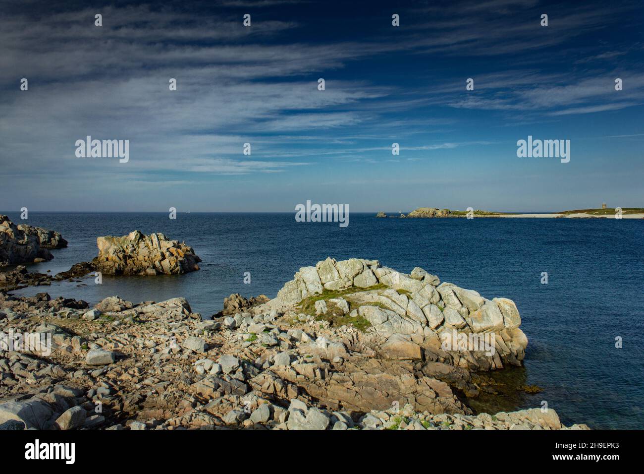 The Channel Islands of Jersey, Guernsey and Sark in summer with sun ...