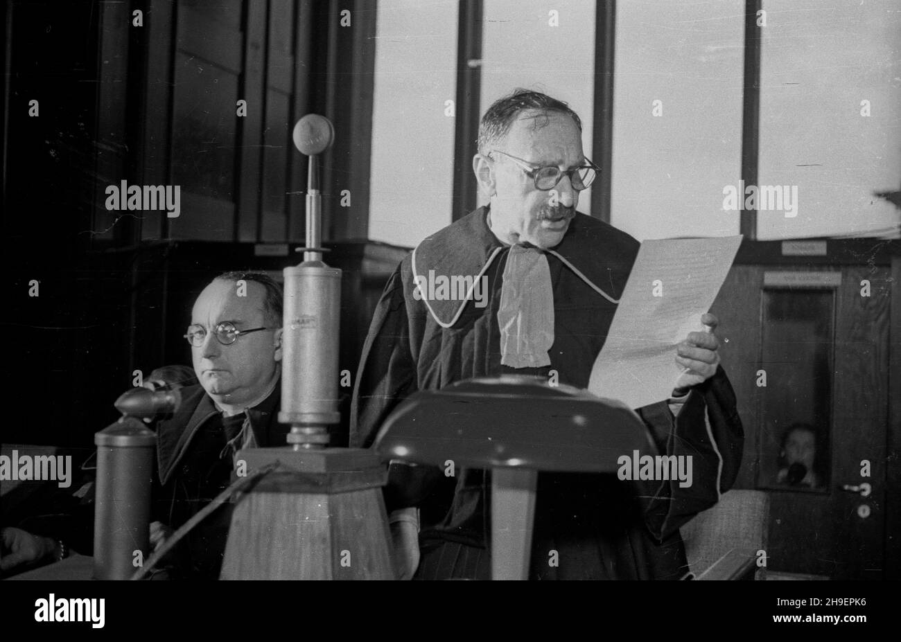 Auschwitz trial 1947 hi-res stock photography and images - Alamy