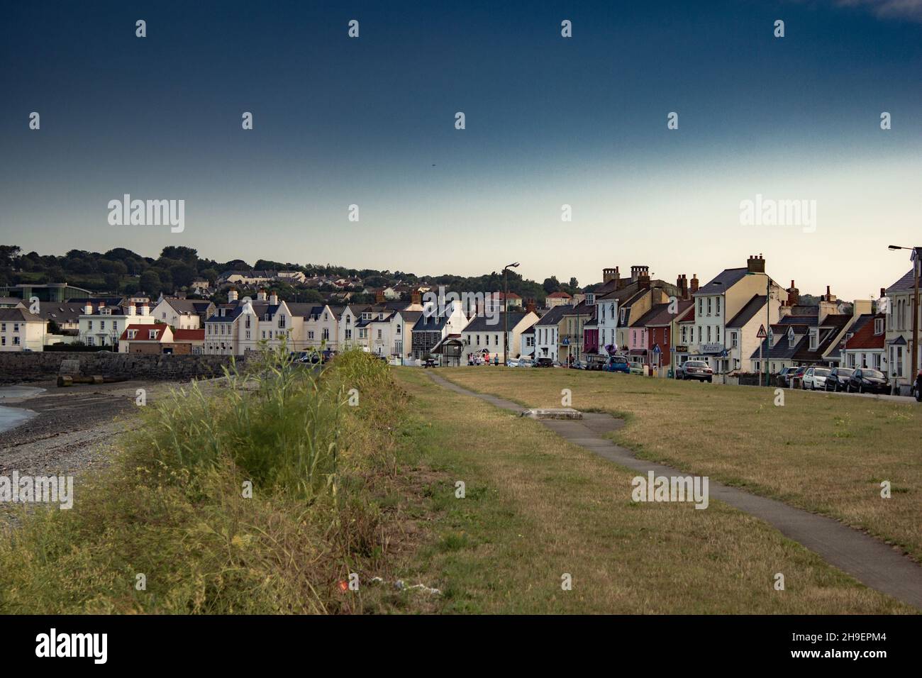 The Channel Islands of Jersey, Guernsey and Sark in summer with sun ...