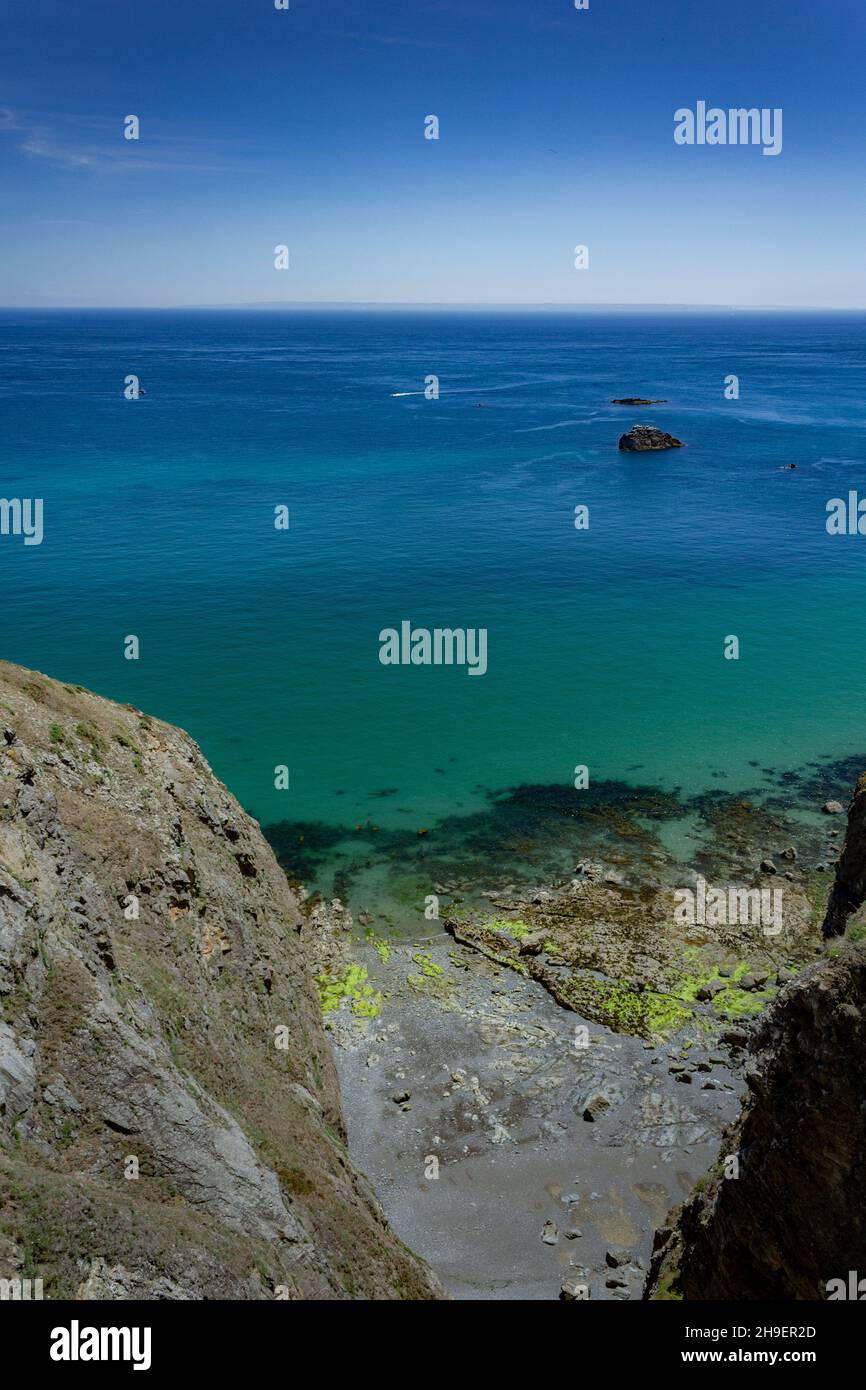 The Channel Islands of Jersey, Guernsey and Sark in summer with sun ...