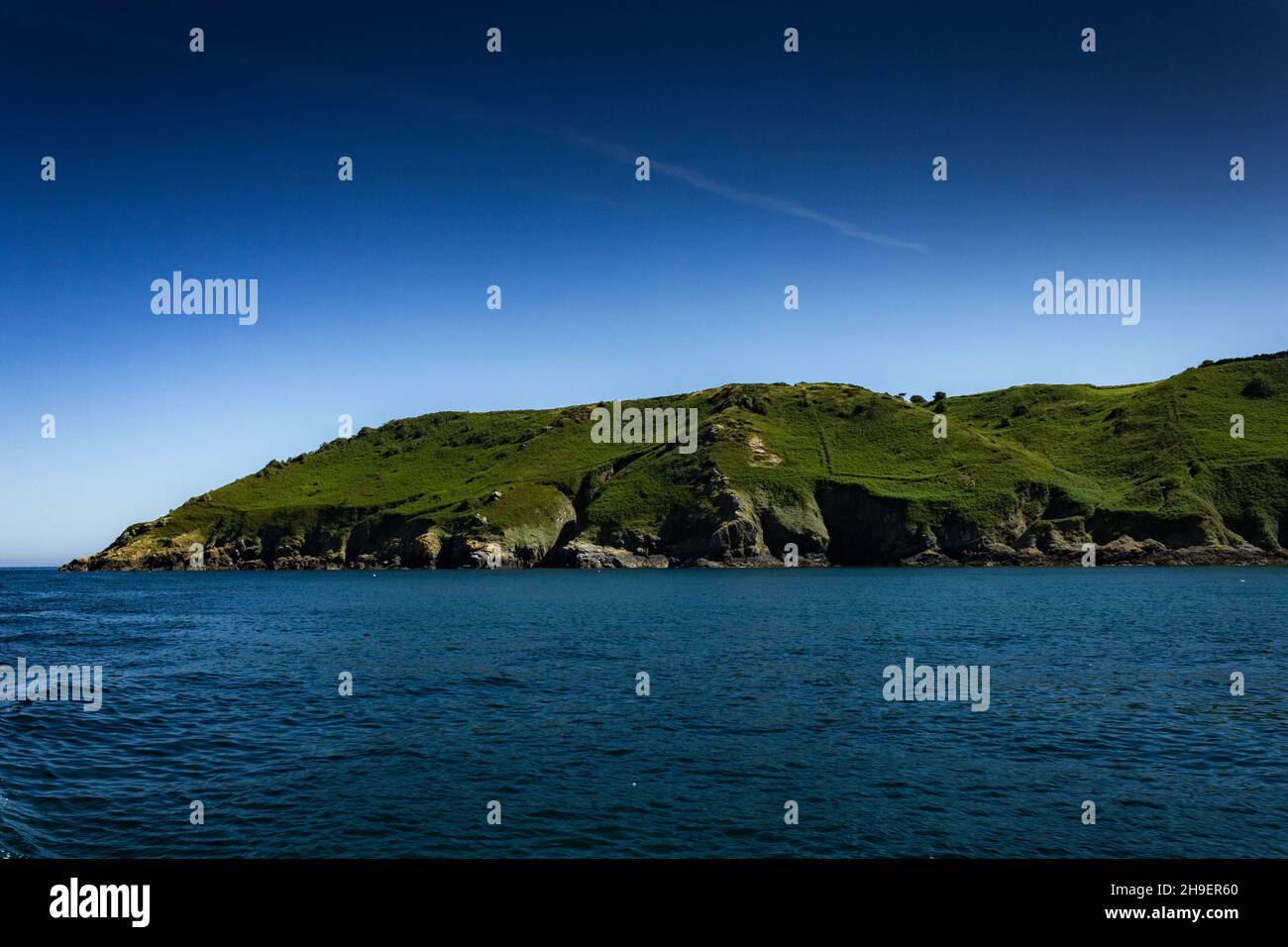 The Channel Islands of Jersey, Guernsey and Sark in summer with sun ...