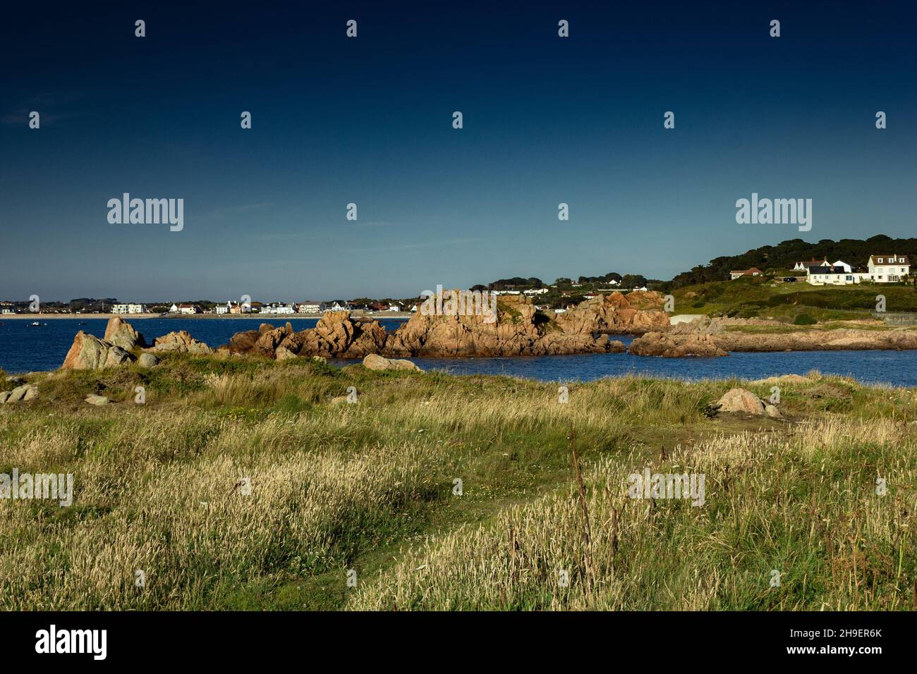 The Channel Islands of Jersey, Guernsey and Sark in summer with sun ...