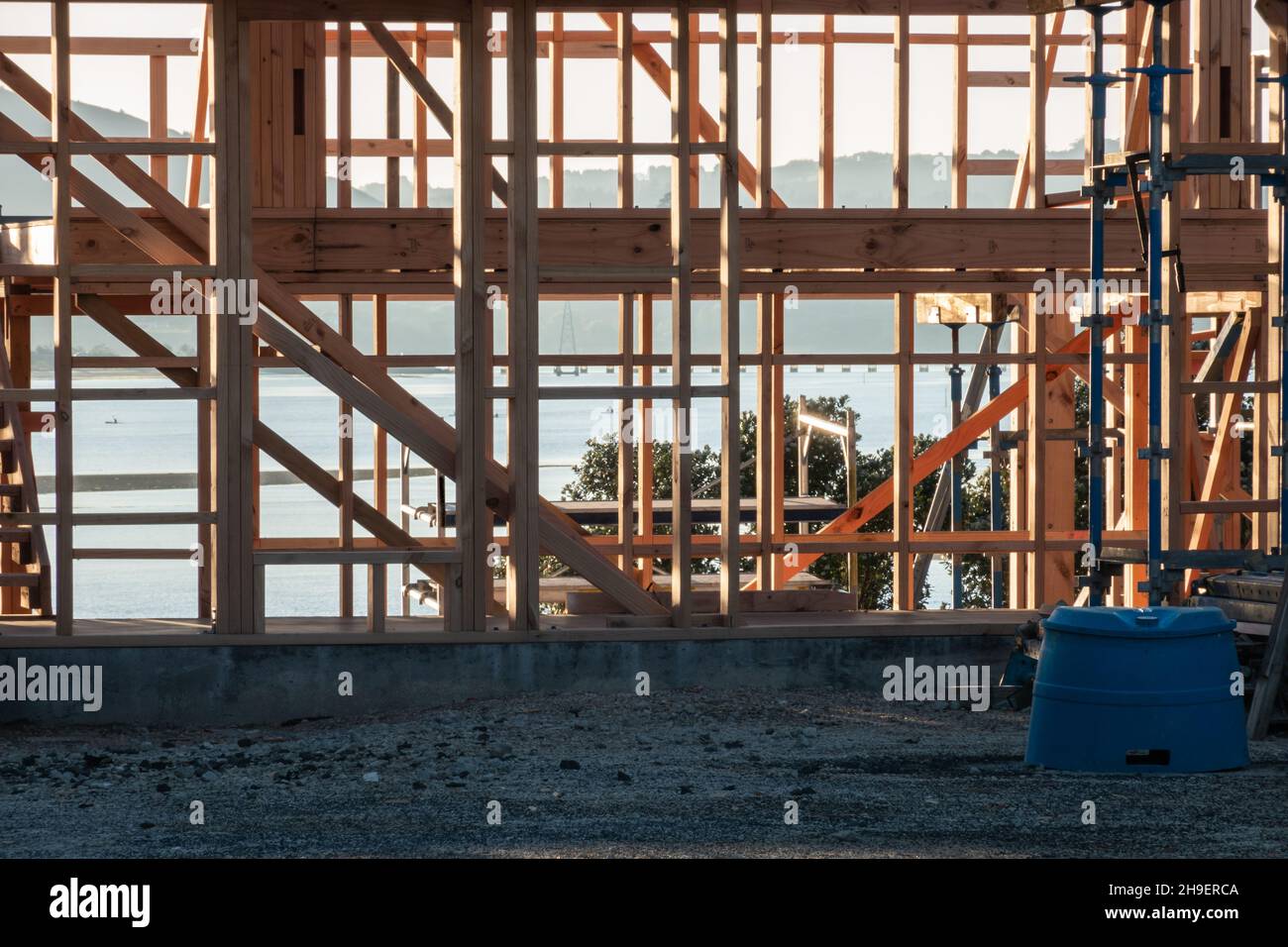 New zealand wooden frame house hi-res stock photography and images - Alamy