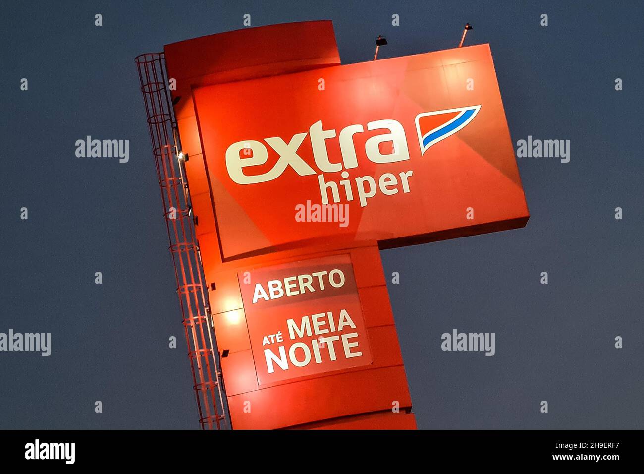 Facade of the Extra Hypermarket store in Sorocaba, SP, Brazil, on ...