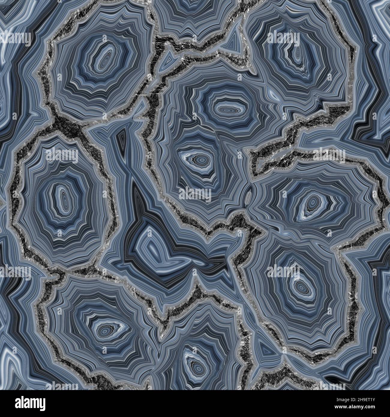 Seamless banded agate geode marble rock with gray stone edge surface ...