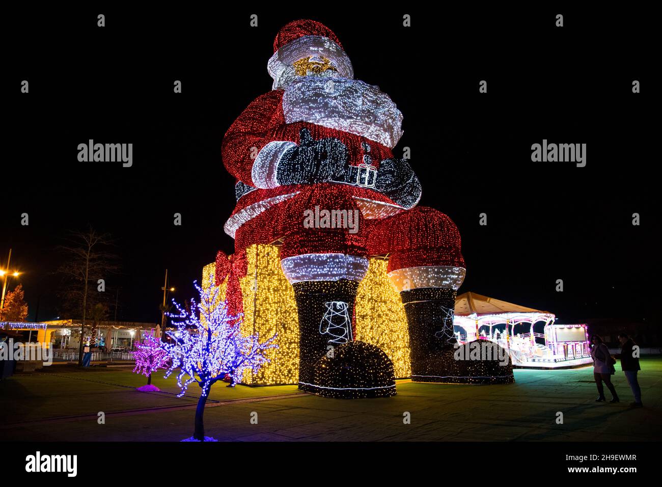 World Biggest Santa Claus in Águeda, Portugal Stock Photo - Alamy
