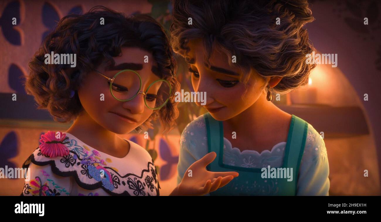 Encanto From Left Mirabel Madrigal Voice Stephanie Beatriz Julieta Madrigal Voice Angie