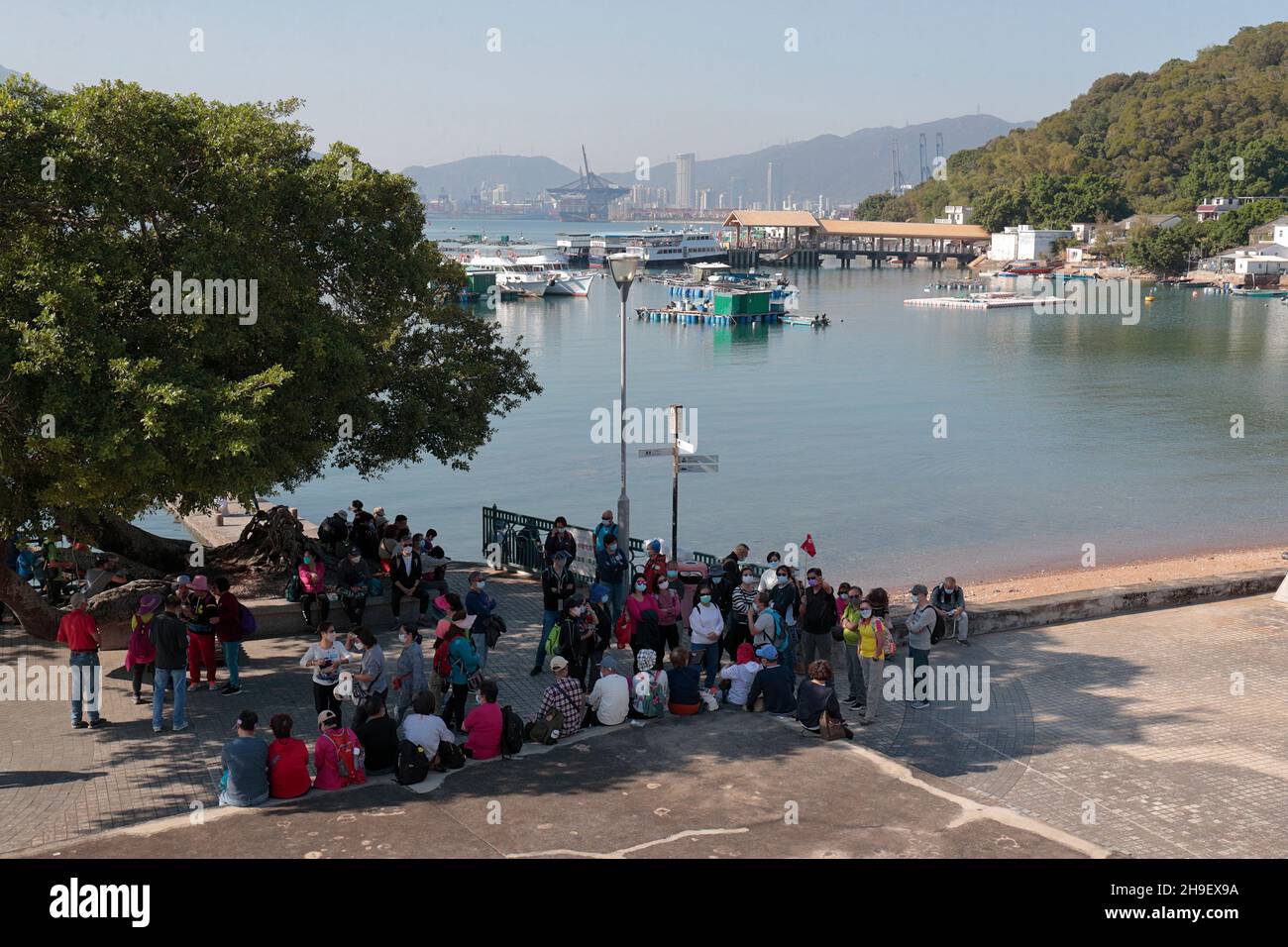 View from Tin Hau Temple, Kat O (Crooked Island), Mirs Bay, northeast ...