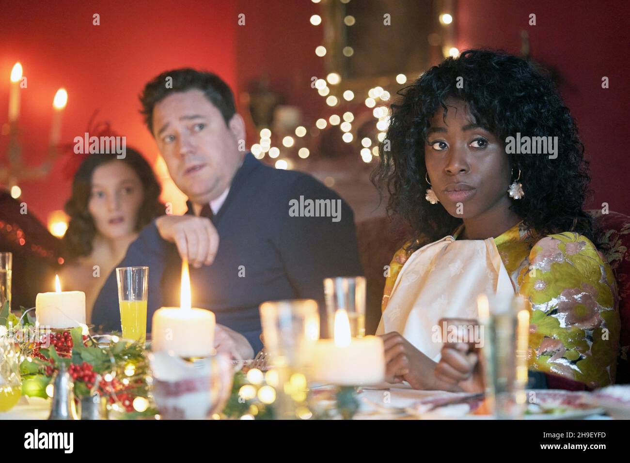 SILENT NIGHT, from left: Davida McKenzie, Rufus Jones, Kirby Howell ...