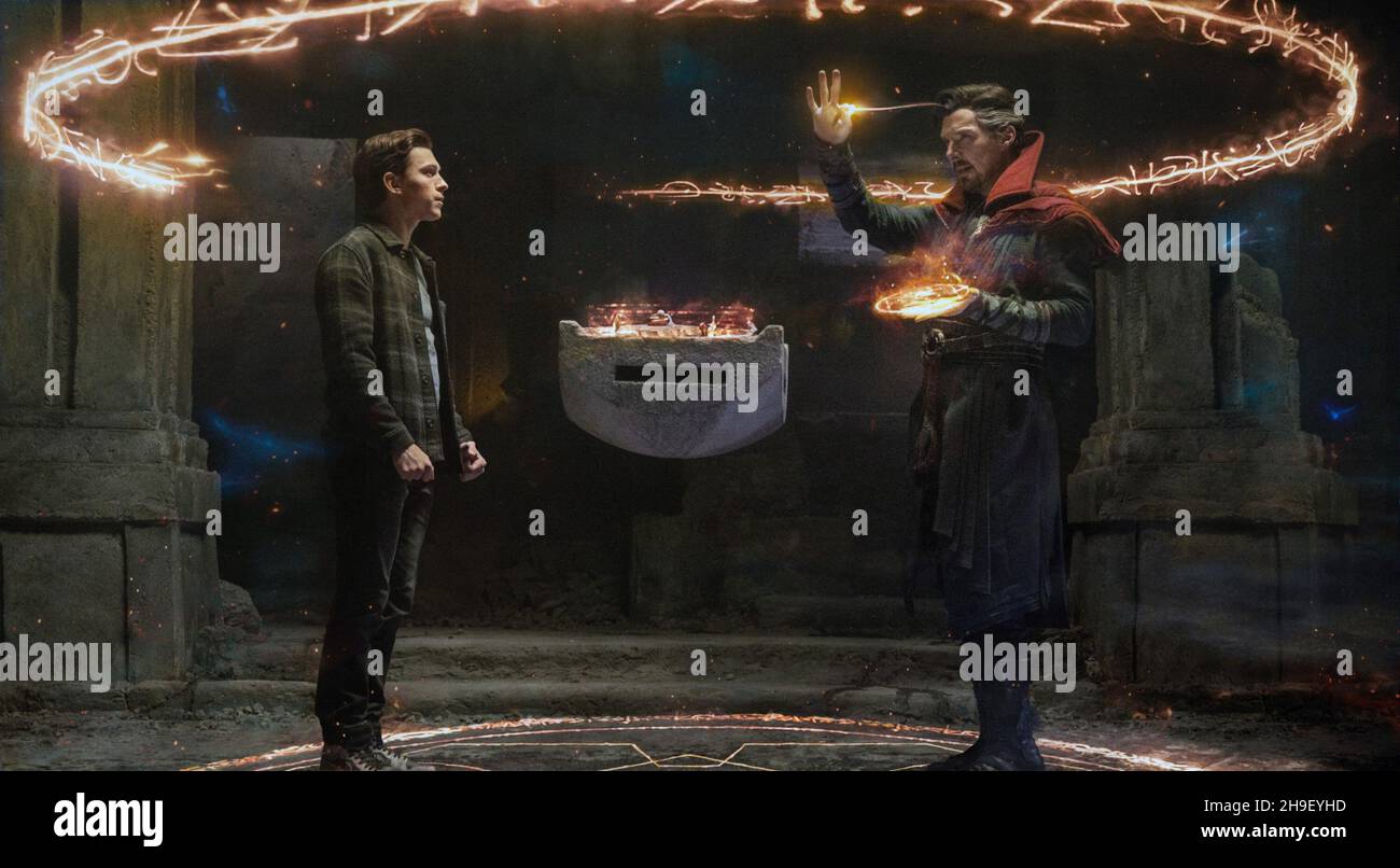 SPIDER-MAN: NO WAY HOME, from left: Tom Holland as Peter Parker ...