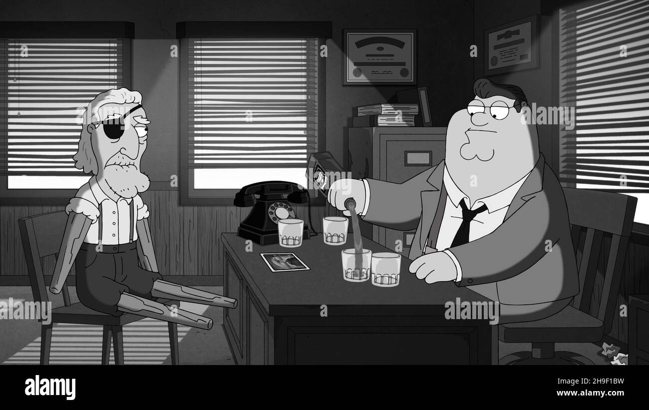 FAMILY GUY, from left: Seamus (voice: Seth MacFarlane), Peter Griffin ...