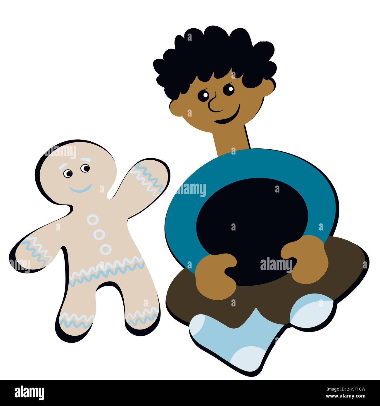 The gingerbread man fairy tale Stock Vector Images - Alamy