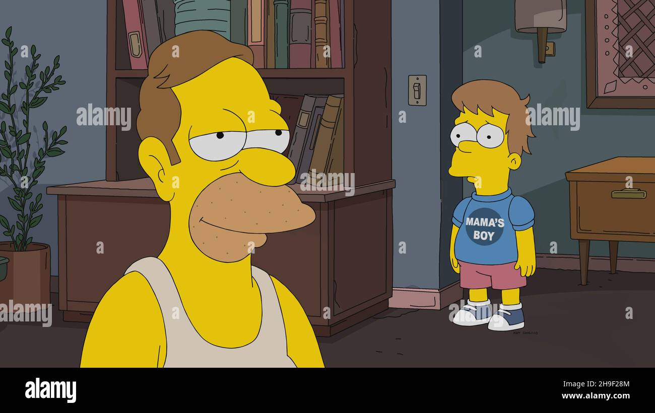 THE SIMPSONS, from left: Abe Simpson (voice: Dan Castellaneta), young ...