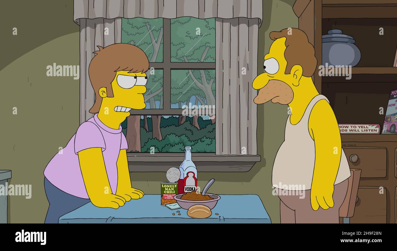 THE SIMPSONS, from left: young Homer Simpson (voice: Dan Castellaneta ...