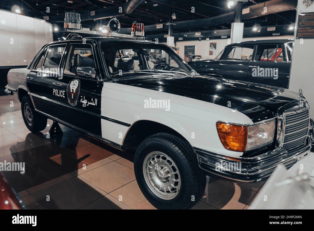 "7/31/2021 - Sharjah, UAE: 1976 Mercedes Police Car in United Arab ...