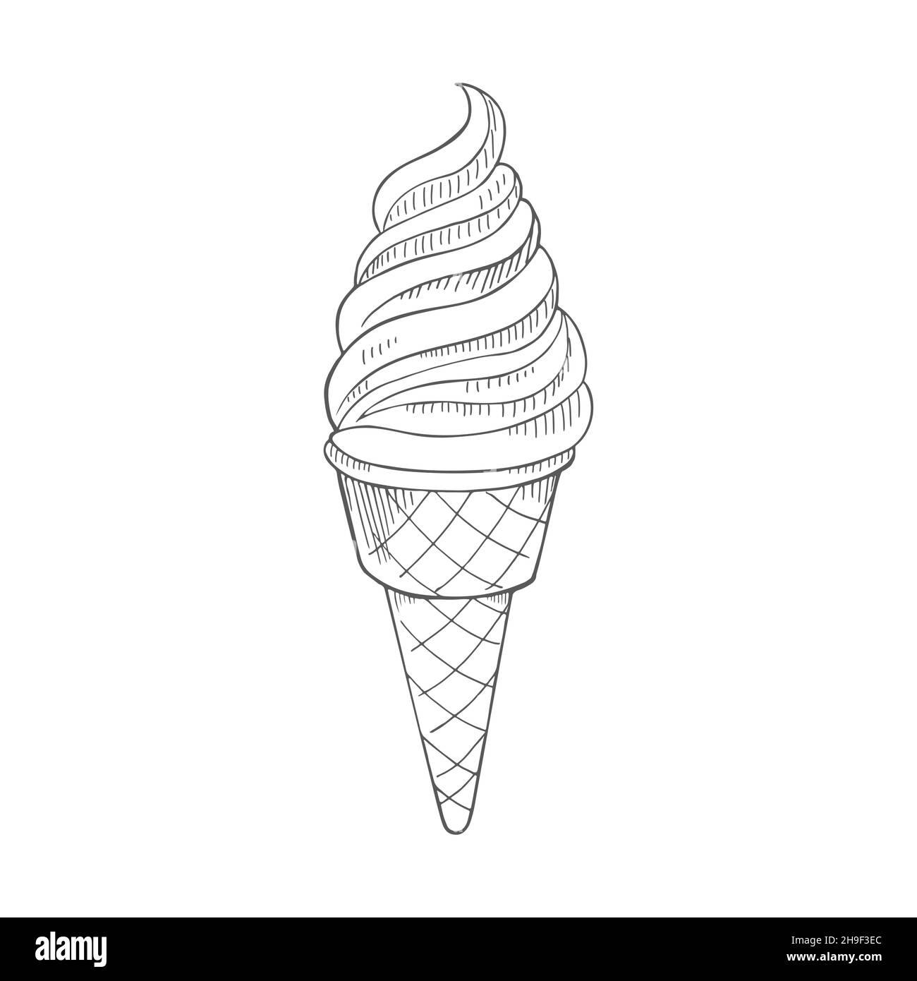 Waffle cup Black and White Stock Photos & Images - Alamy