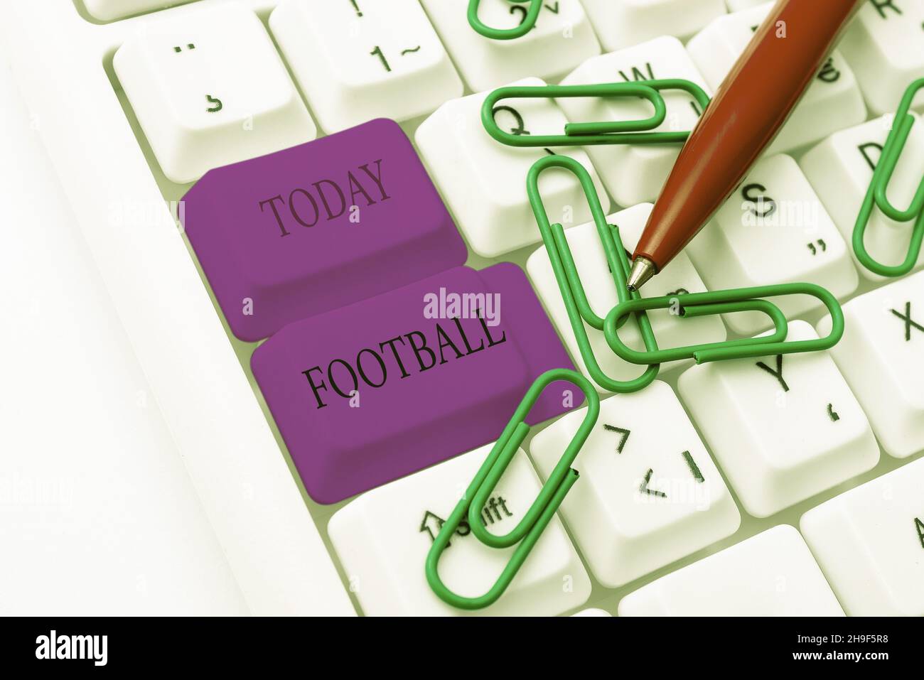 Writing displaying text Football. Business showcase any of various ...