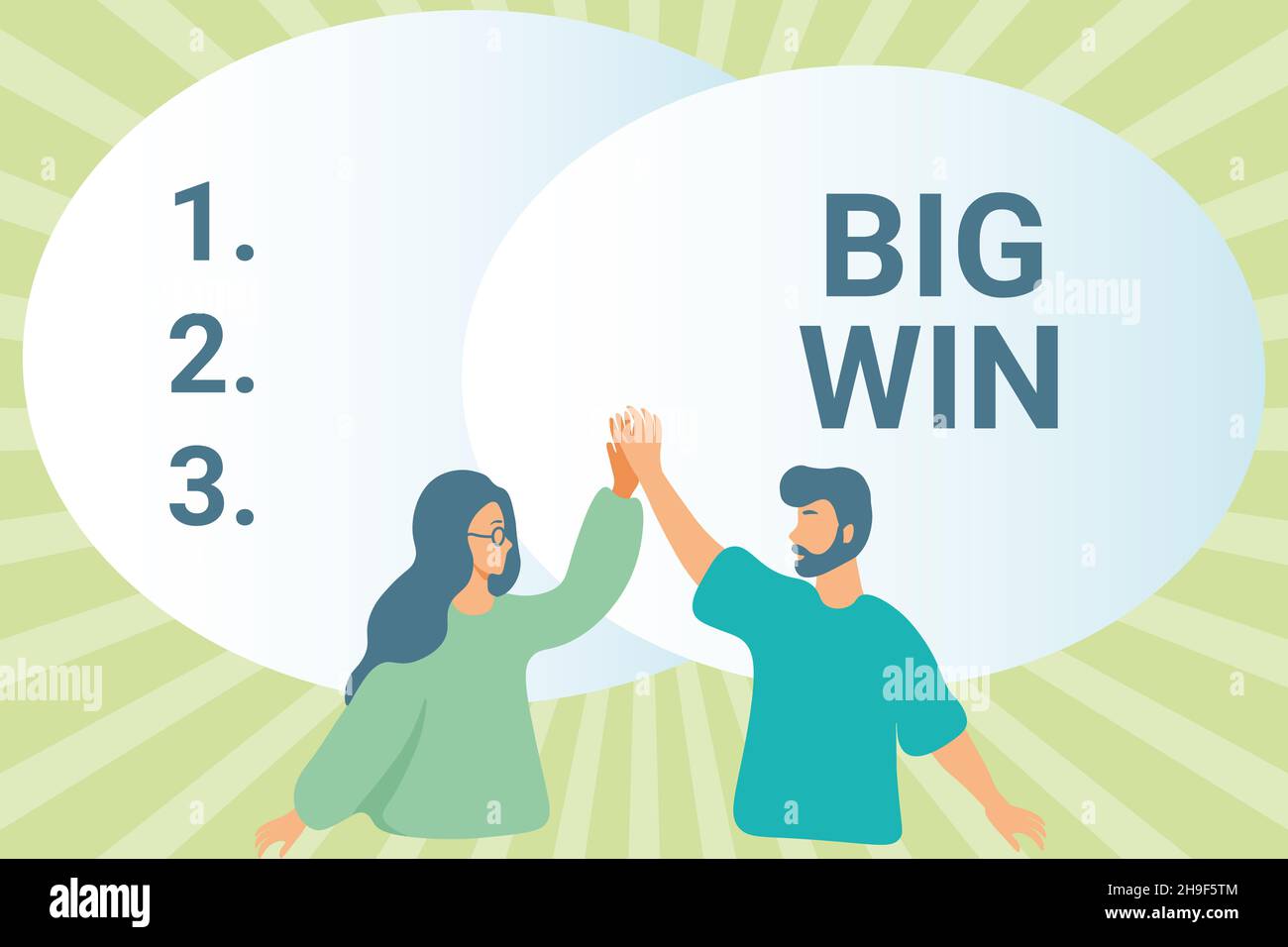 Conceptual display Big Win. Concept meaning having won an important ...