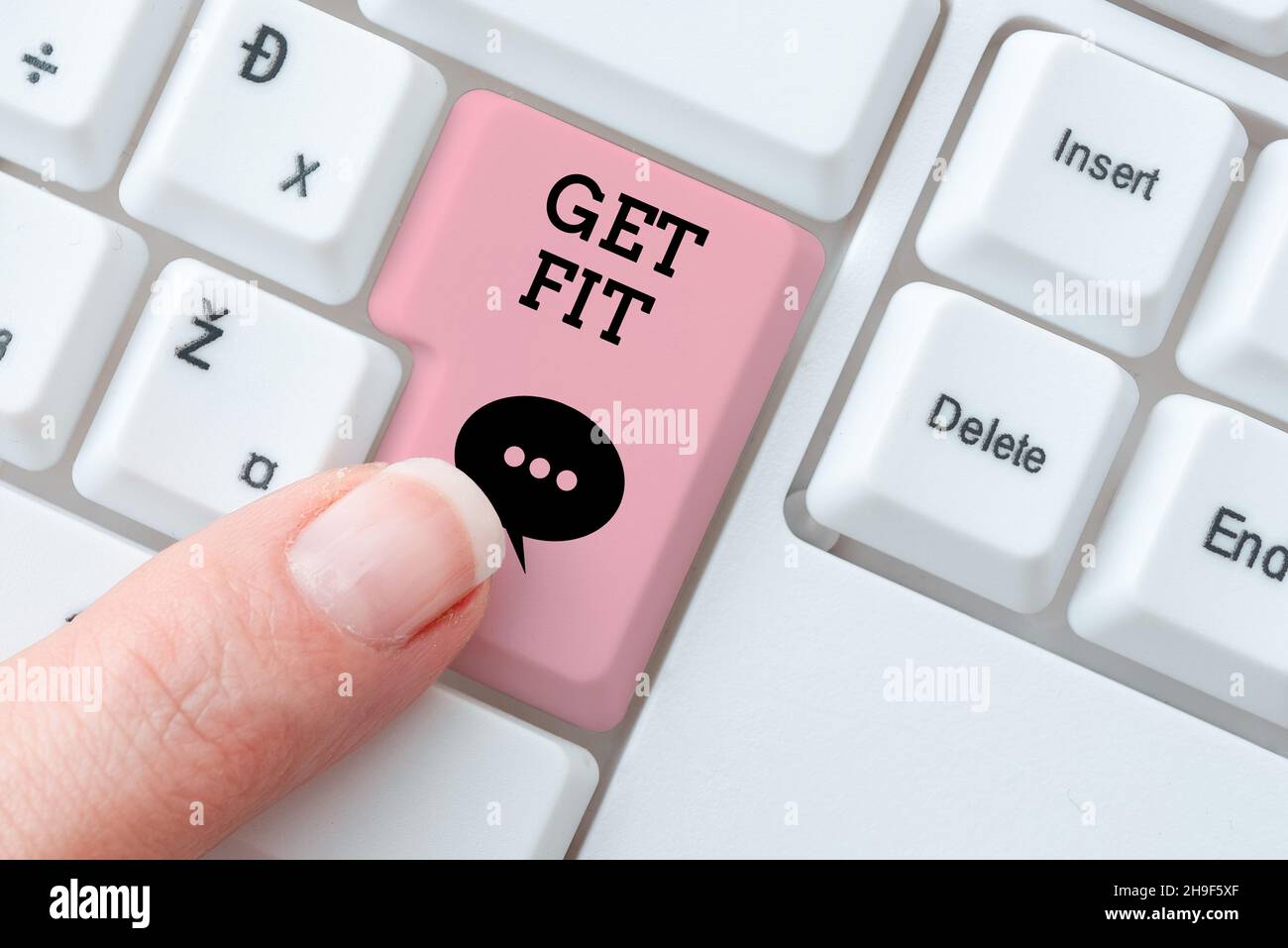 Sign displaying Get Fit. Business overview right size or shape for ...