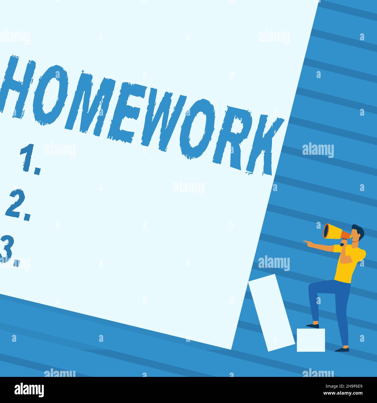 Writing displaying text Homework. Concept meaning schoolwork assigned ...