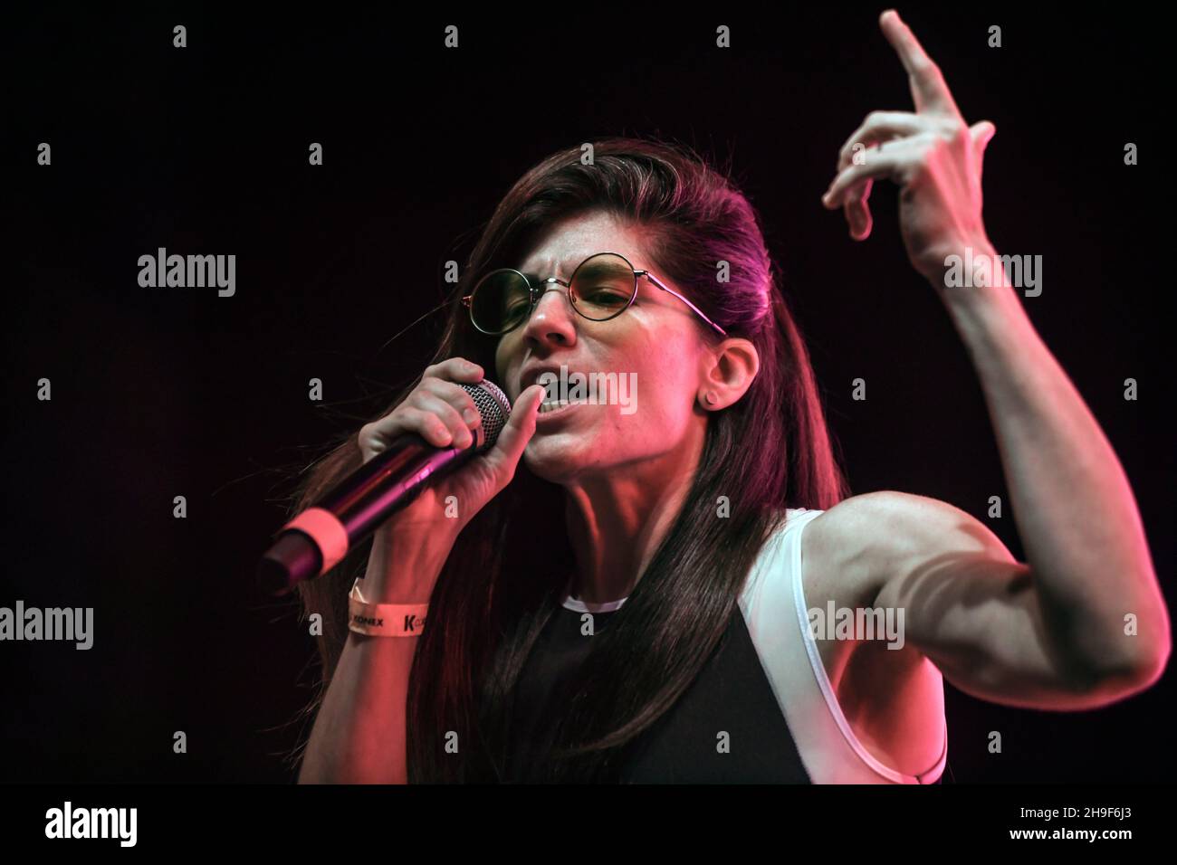 Lula Bertoldi (Eruca Sativa). Movistar Fri Music Festival Stock Photo ...