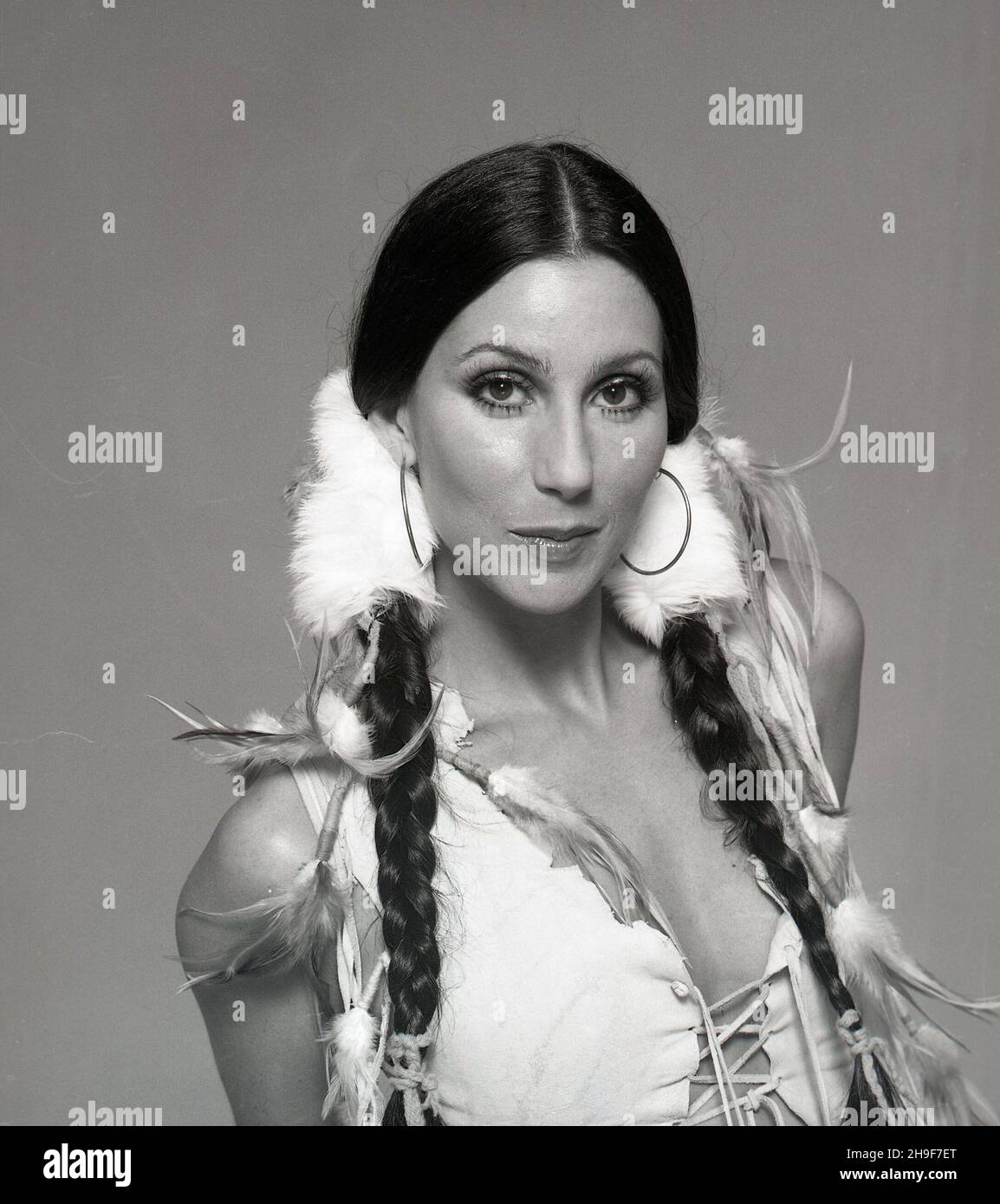 Cher poses for a portrait in 1978 in Los Angeles, California. Credit ...