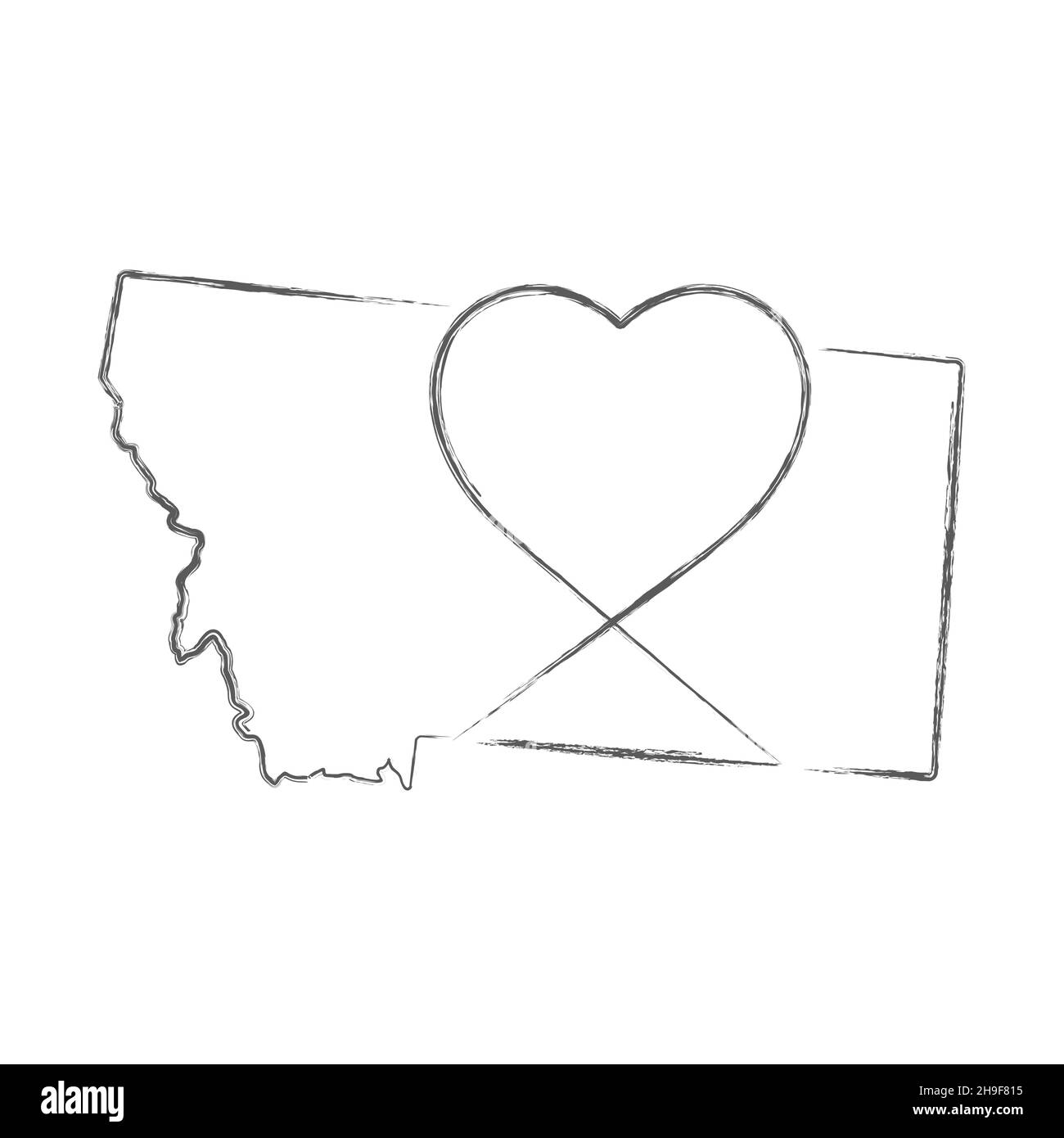 Montana poster Stock Vector Images - Alamy