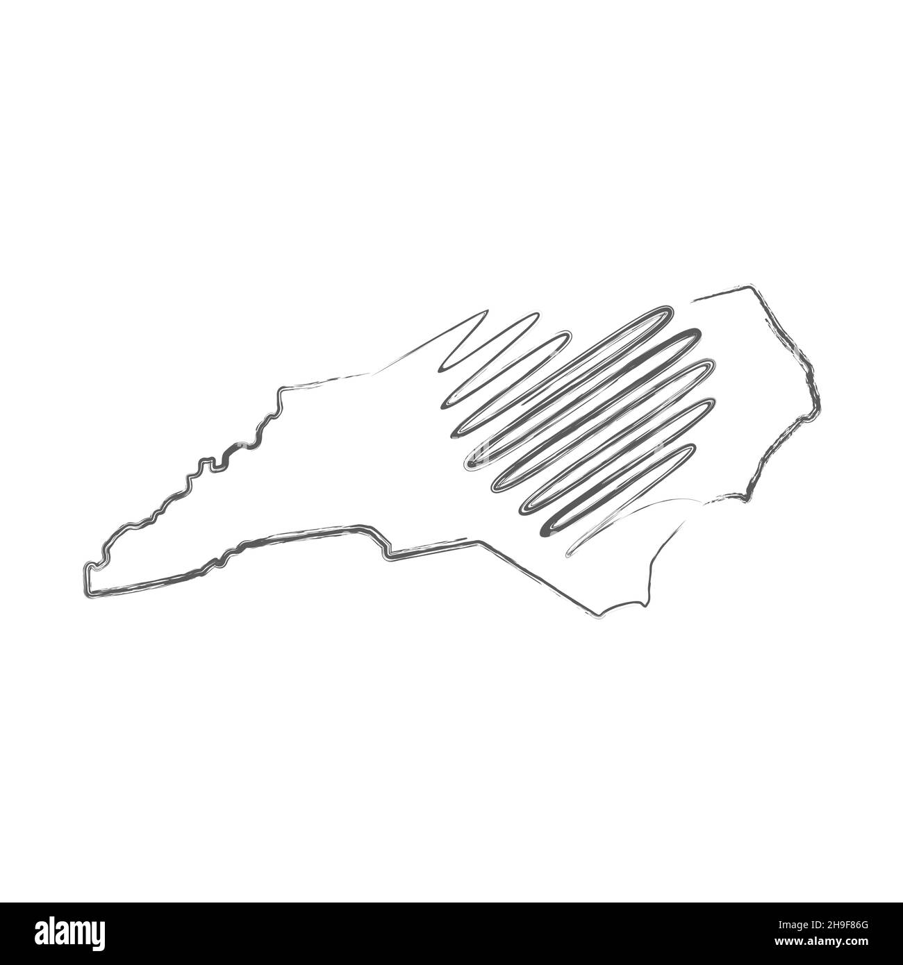 North carolina drawing Stock Vector Images - Alamy