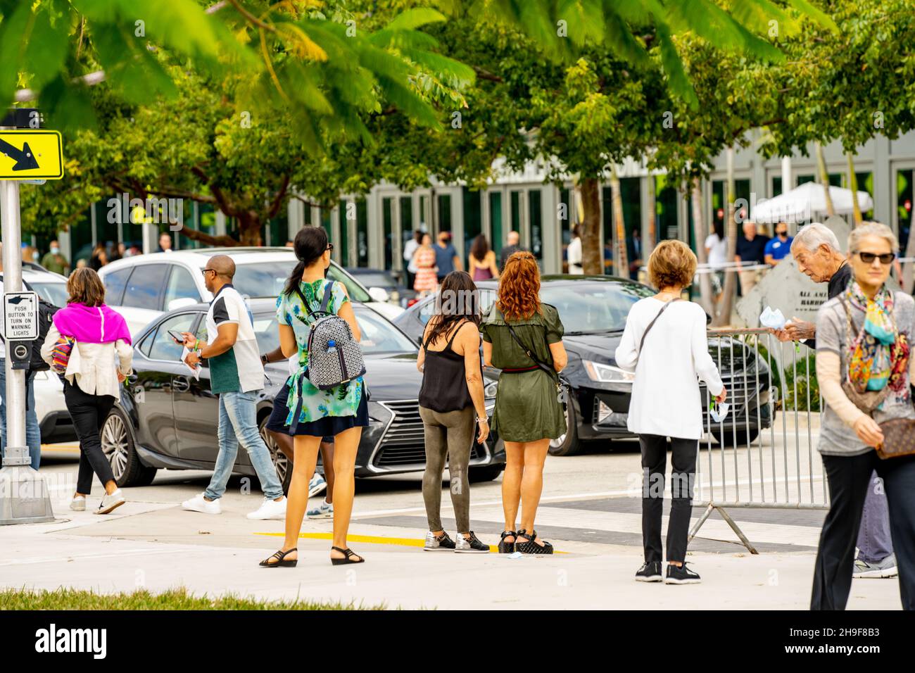 Miami Beach, FL, USA - December 4, 2021: Scene at the Miami Beach Art ...