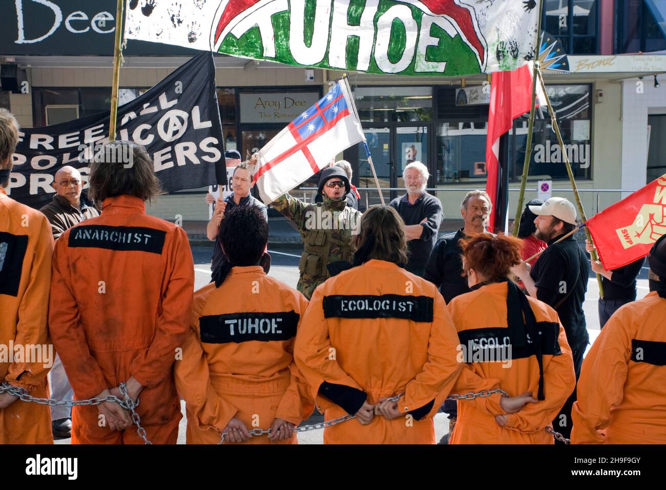 Maori new zealand protestors hi-res stock photography and images - Alamy
